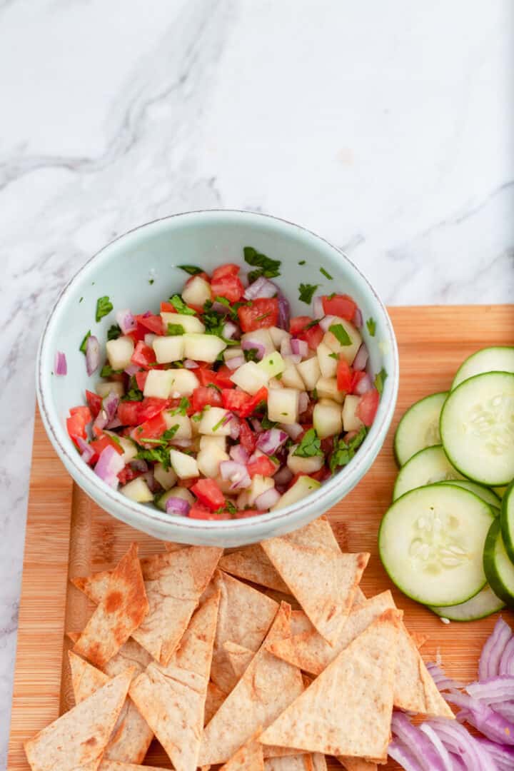 Mediterranean Greek Salsa - On Ty's Plate