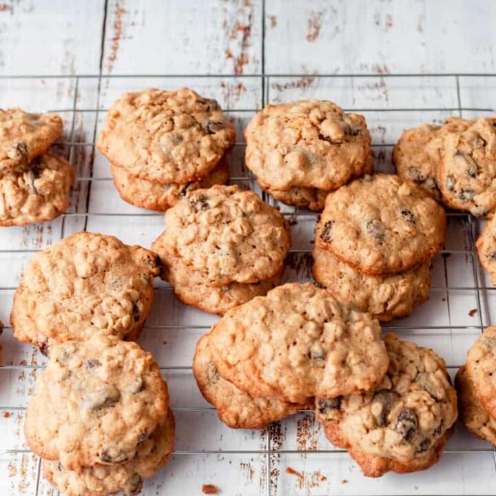 Old Fashioned Oatmeal Raisin Cookies - On Ty's Plate