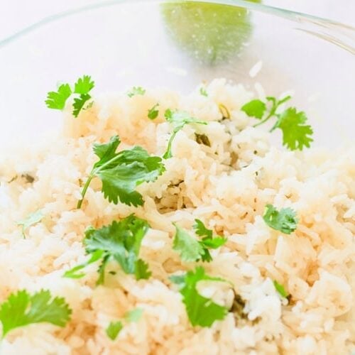 Easy Cilantro Lime Rice (Microwave & Stovetop Options) - On Ty's Plate