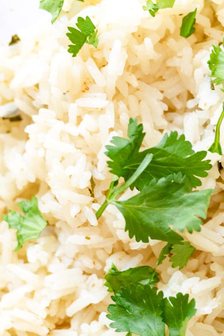 Easy Cilantro Lime Rice (Microwave & Stovetop Options) - On Ty's Plate
