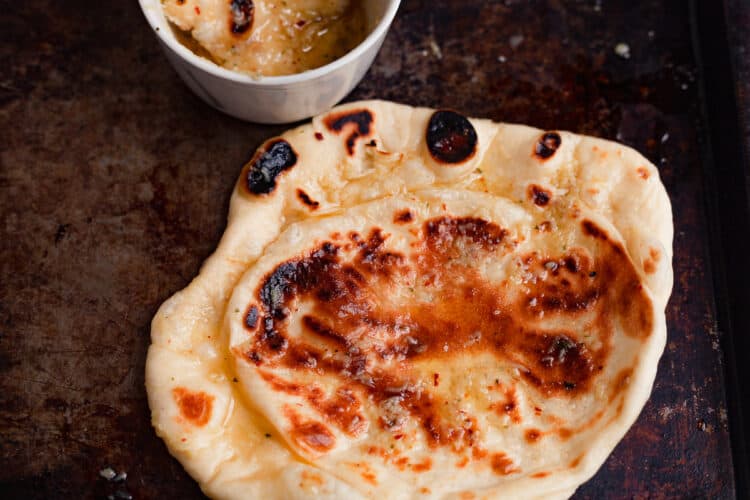 Homemade Naan Flatbread - On Ty's Plate