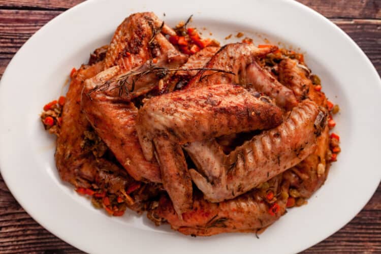 Baked Turkey Wings - On Ty's Plate