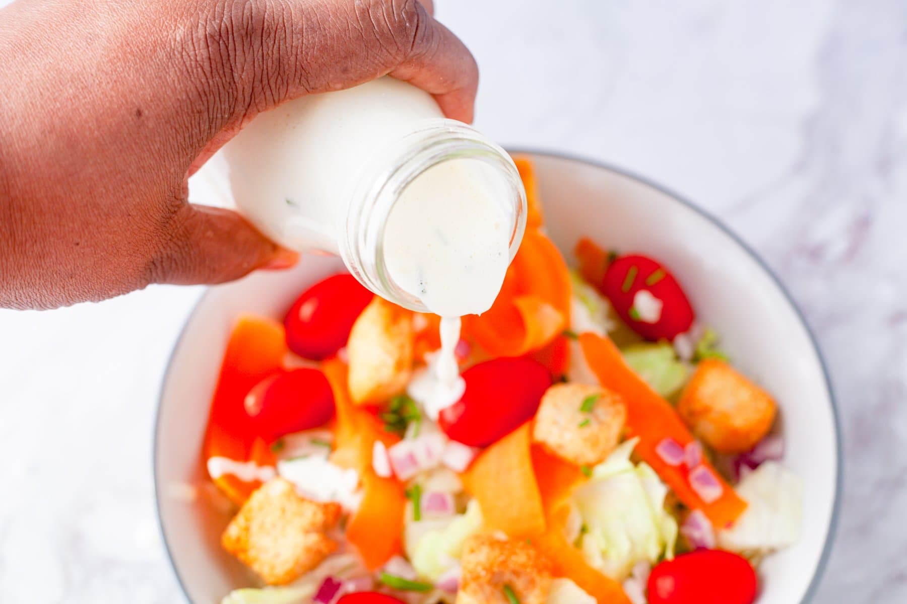 Delicious Buttermilk Chive Salad Dressing and Dip - On Ty's Plate